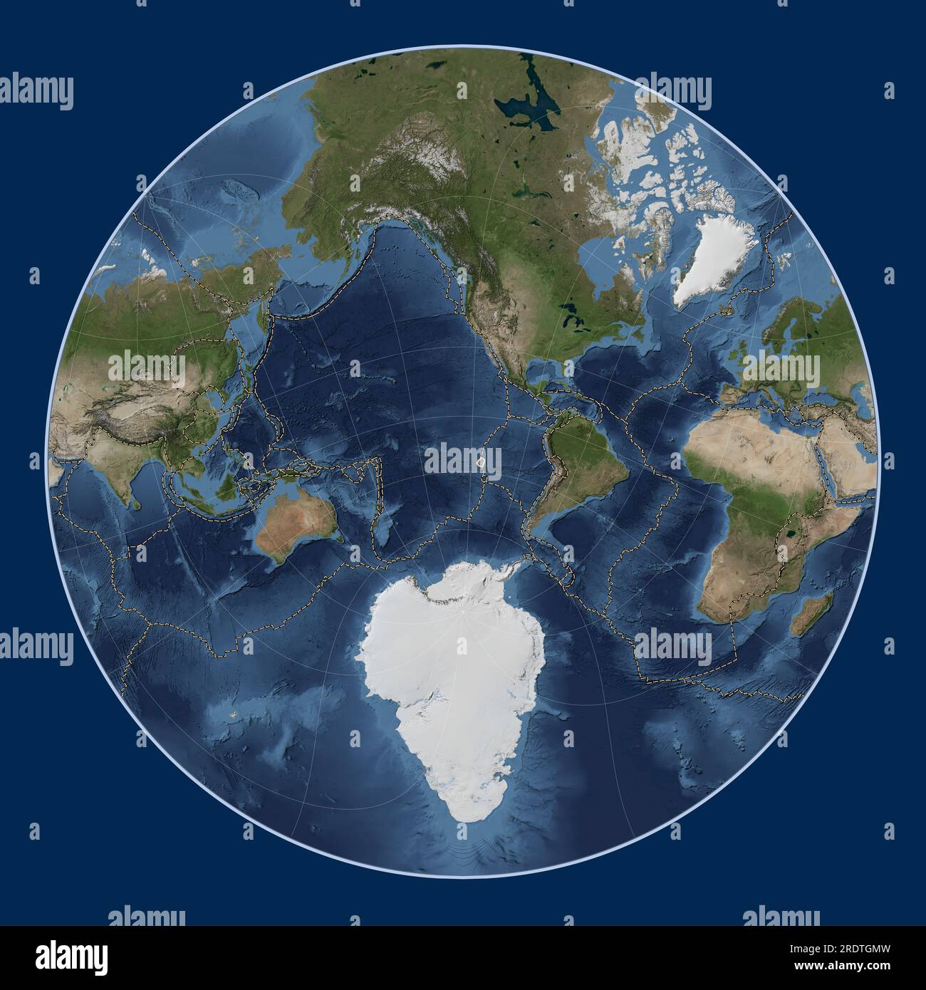 Easter tectonic plate on the Blue Marble satellite map in the Lagrange ...