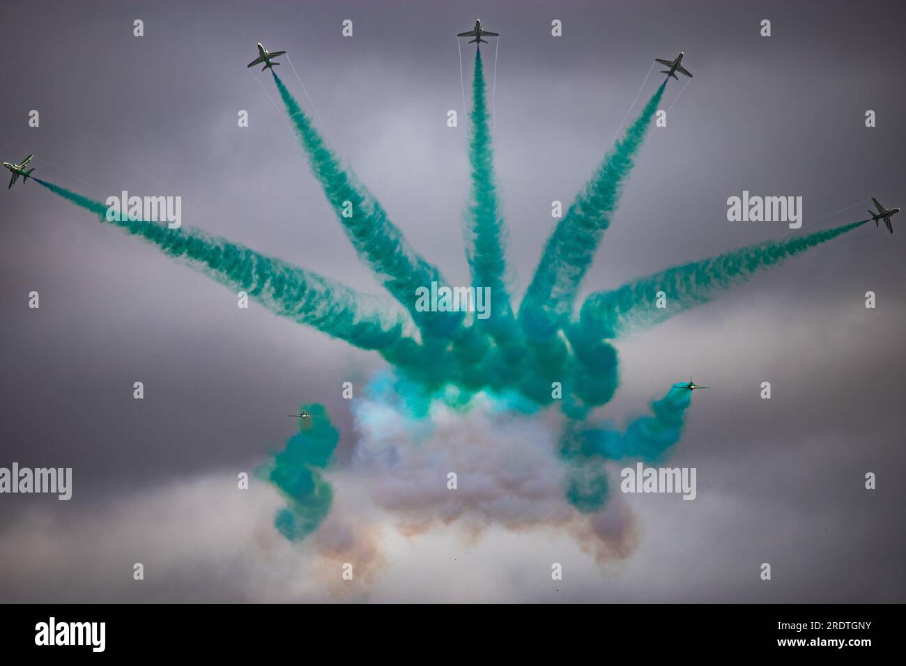 The Royal Saudi Air Force Falcons at the Royal International Air Tattoo ...