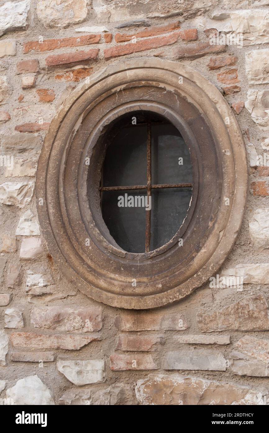 Round window of historic value Stock Photo - Alamy