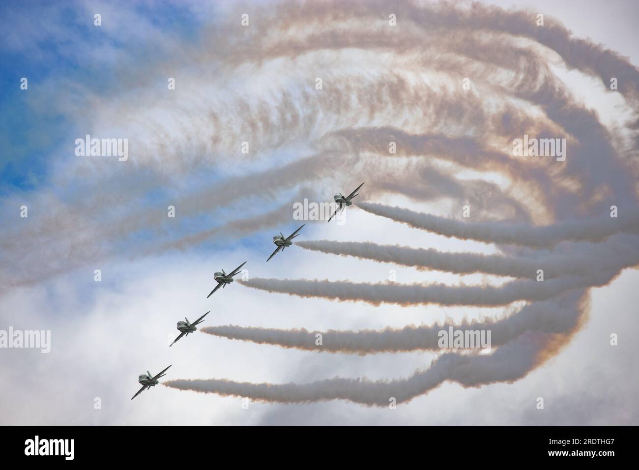 The Royal Saudi Air Force Falcons at the Royal International Air Tattoo ...