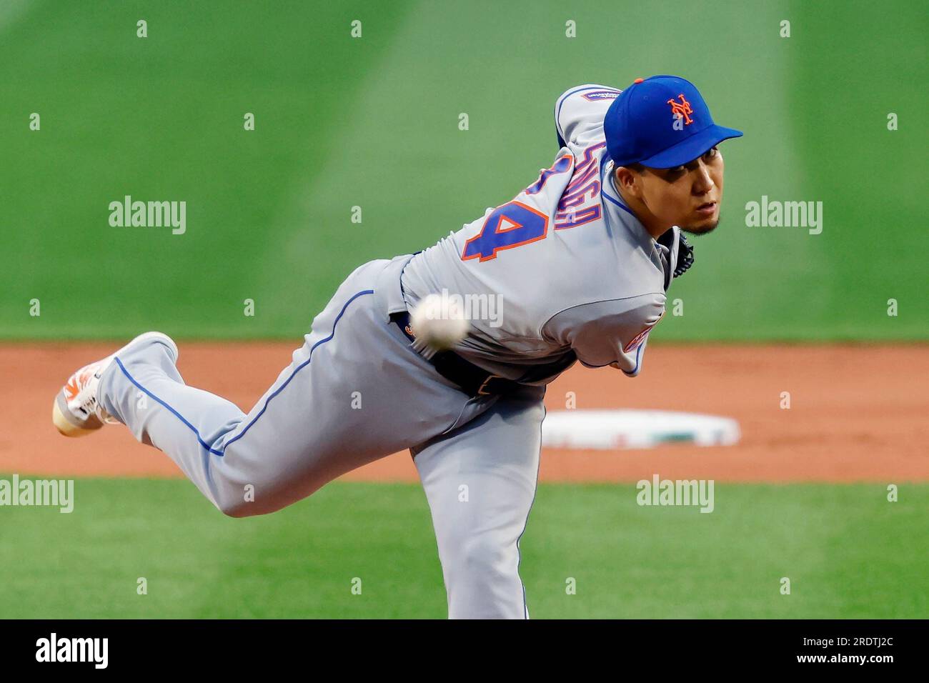 New York Mets' Kodai Senga pitches against the Boston Red Sox during ...