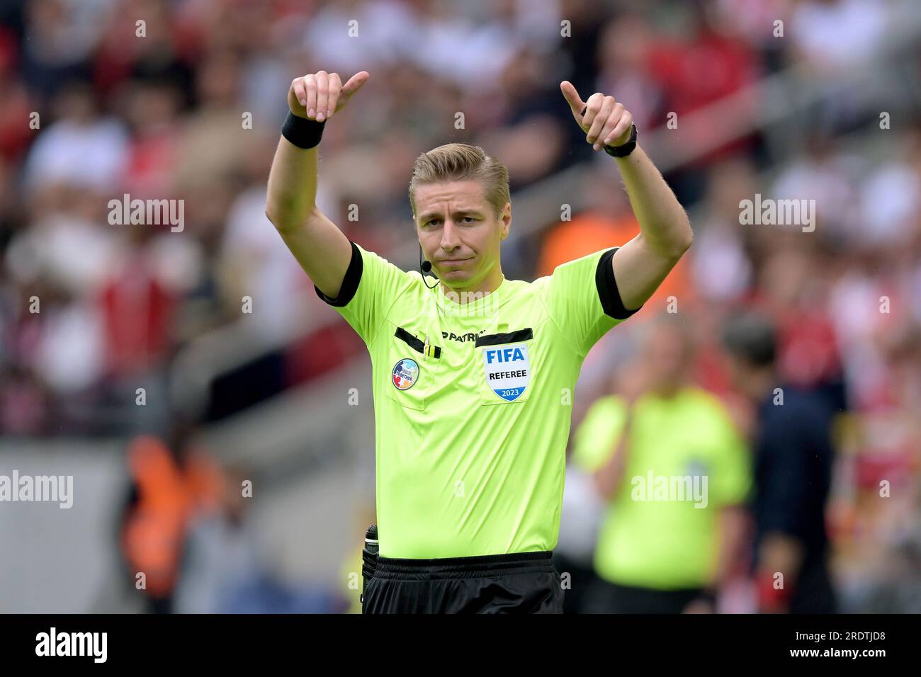 ANTWERP - Referee Lawrence Visser during the Pro League Supercup match ...