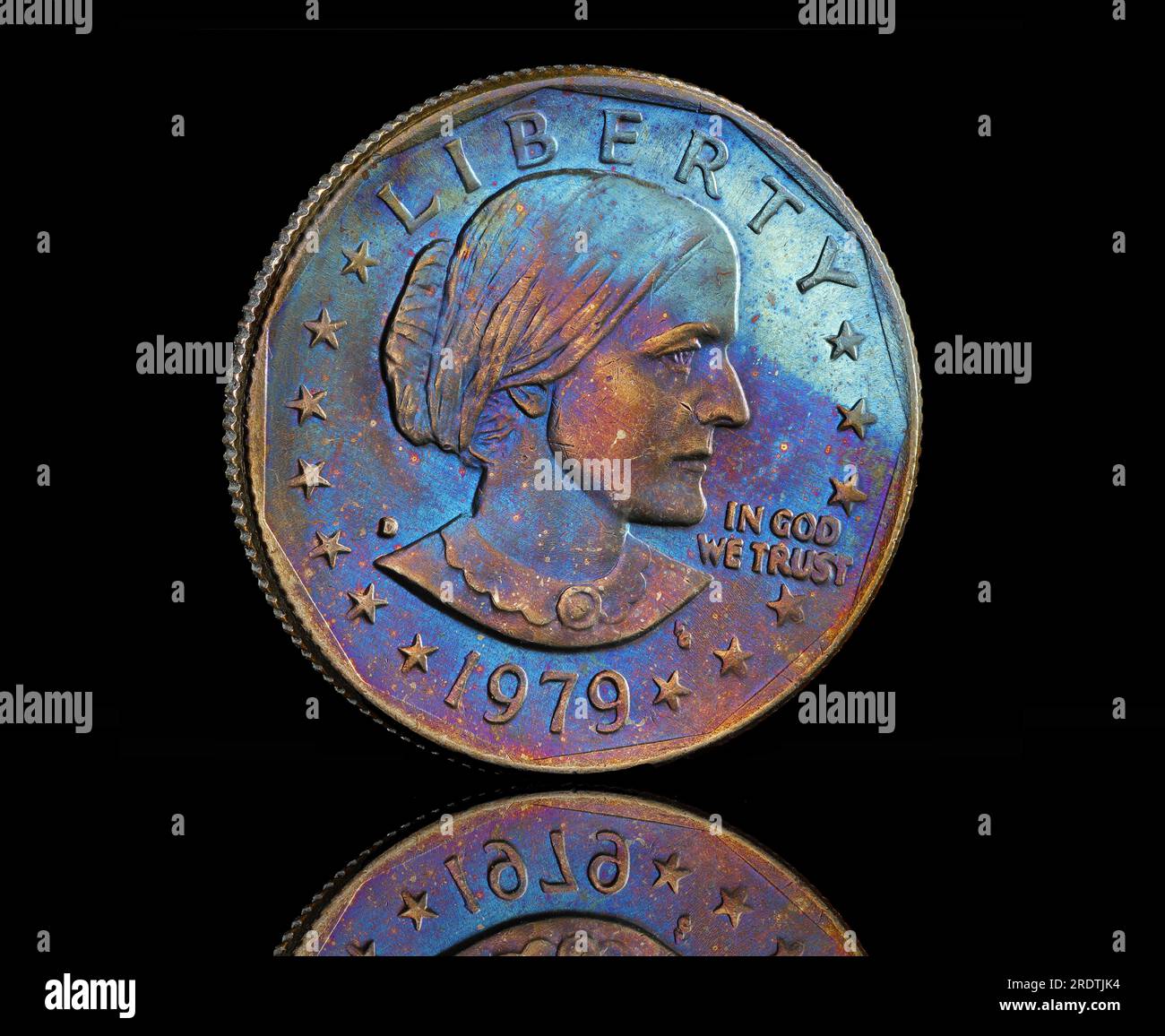 Rainbow toned one dollar hi-res stock photography and images - Alamy