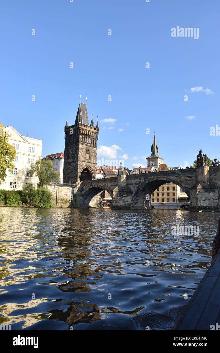 Old Town Bridge Tower Stock Photo - Alamy