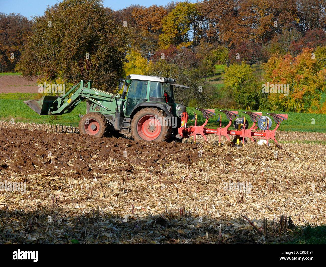 Ploughing field in autumn hi-res stock photography and images - Alamy