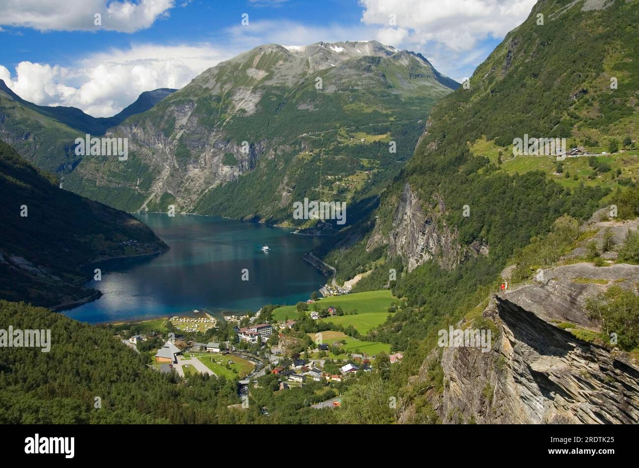 View over the Geirangerfjord, Geiranger, Norway Stock Photo - Alamy