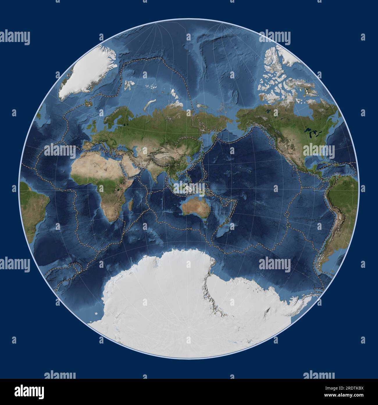 Molucca Sea tectonic plate on the Blue Marble satellite map in the ...