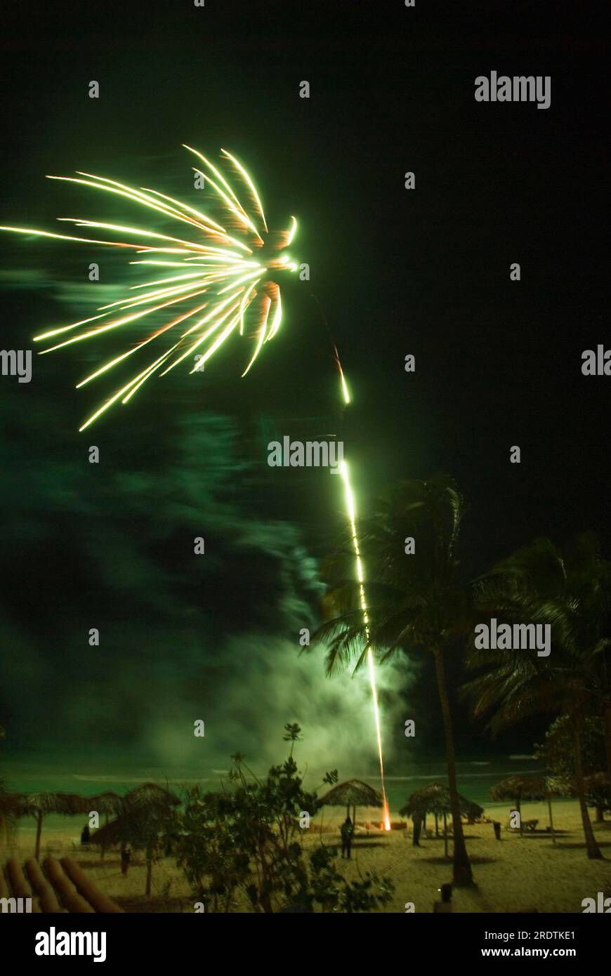 Fireworks, Varadero, Cuba Stock Photo - Alamy