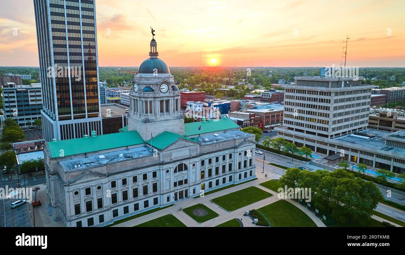 Aerial allen county courthouse hi-res stock photography and images - Alamy