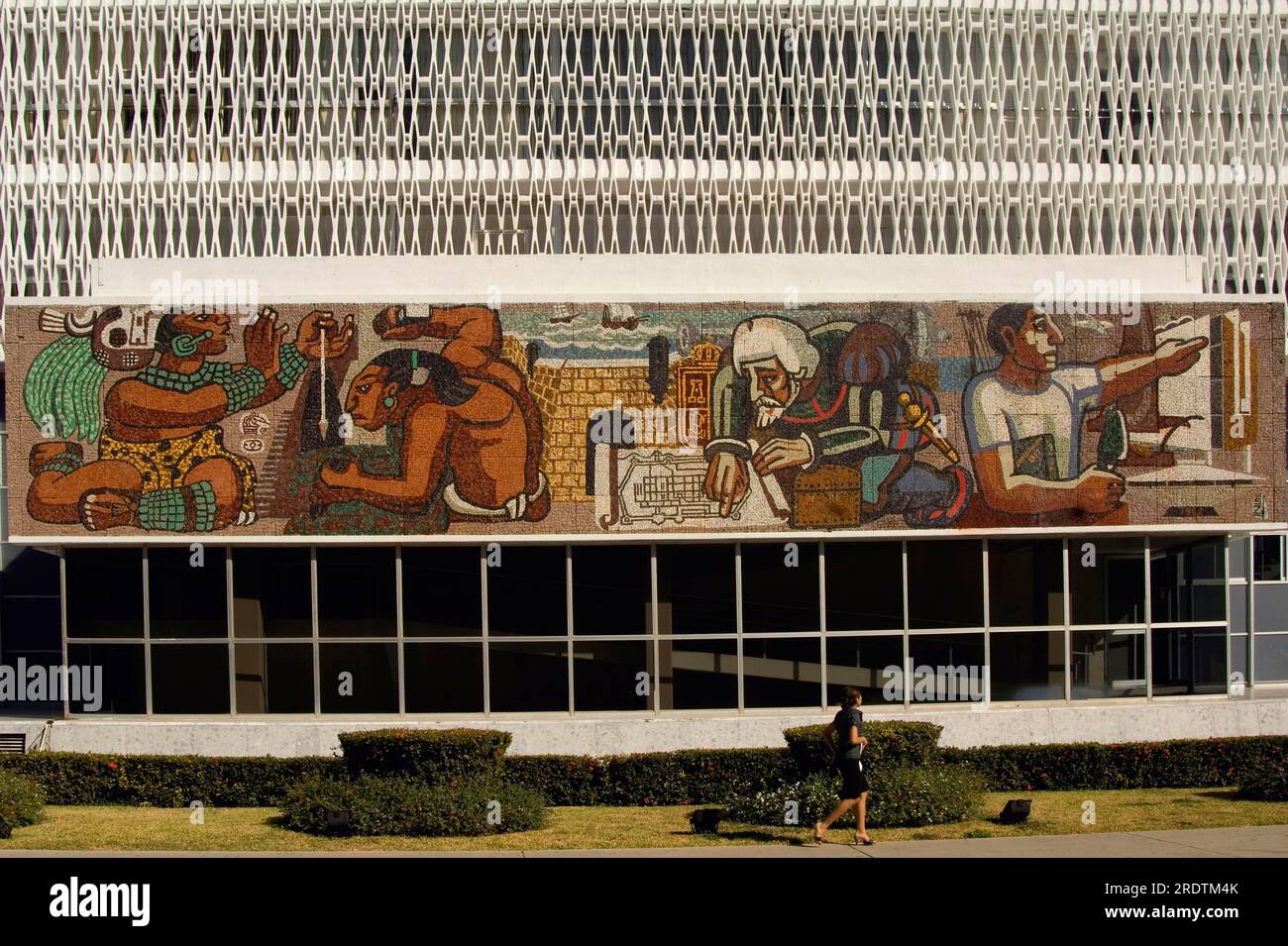 Mural on the parliament building, fresco, frescoes, Campeche, Campeche ...