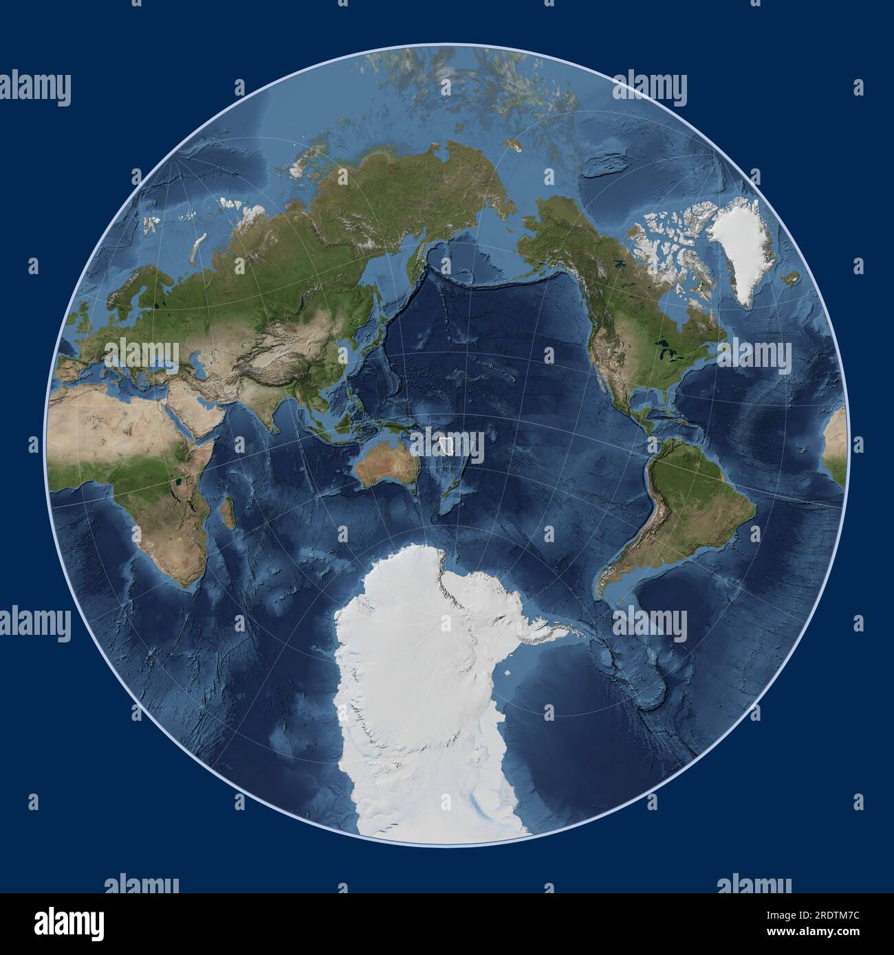 New Hebrides tectonic plate on the Blue Marble satellite map in the ...