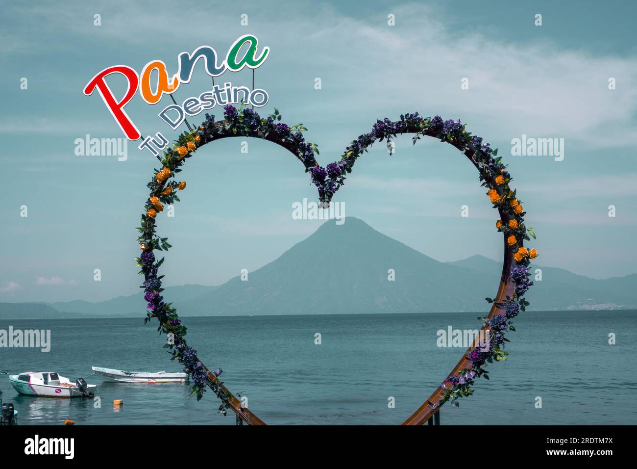 Heart shaped spot for photo taking with Pana your destination sign in ...