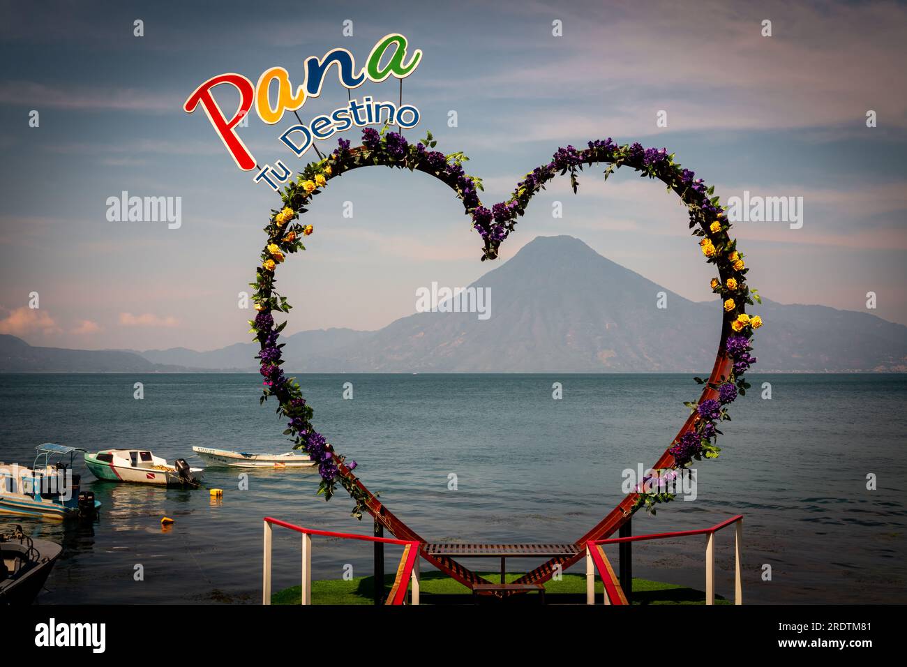 Heart shaped spot for photo taking with Pana your destination sign in ...