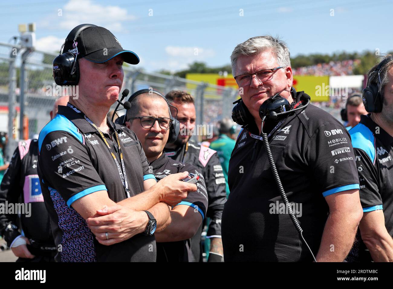 Budapest, Hungary. 23rd July, 2023. (L to R): Alan Permane (GBR) Alpine ...