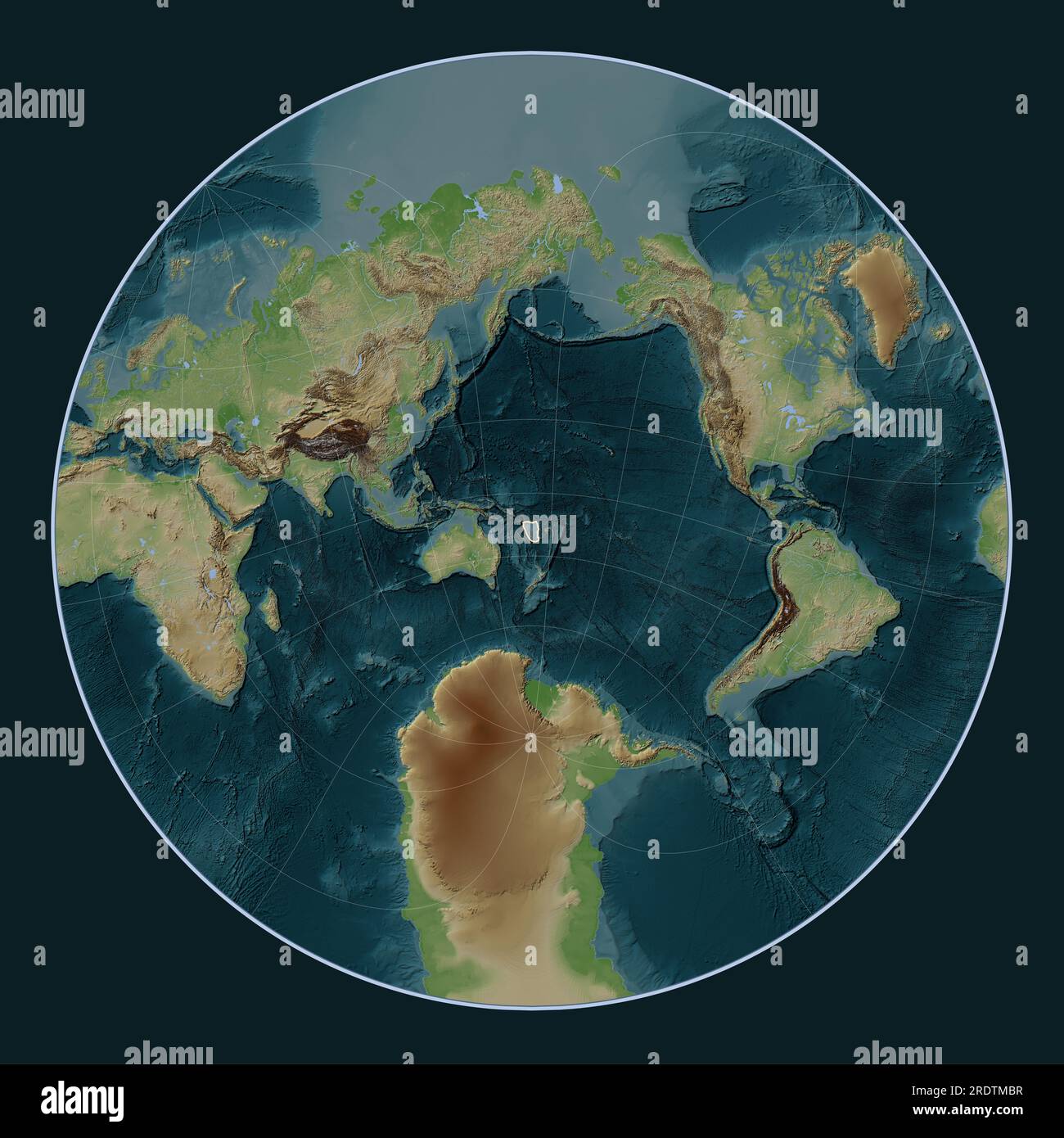 New Hebrides tectonic plate on the Wiki style elevation map in the ...