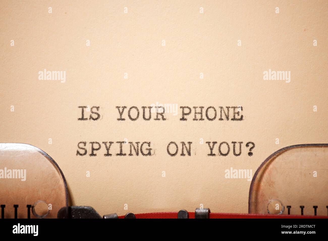Is your phone spying on you question text written with a typewriter ...