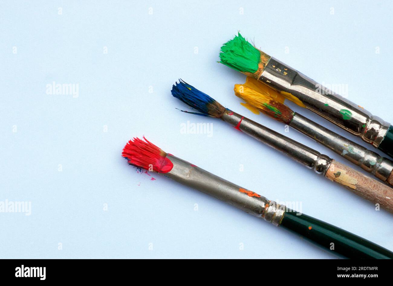 Brush with colours Stock Photo - Alamy