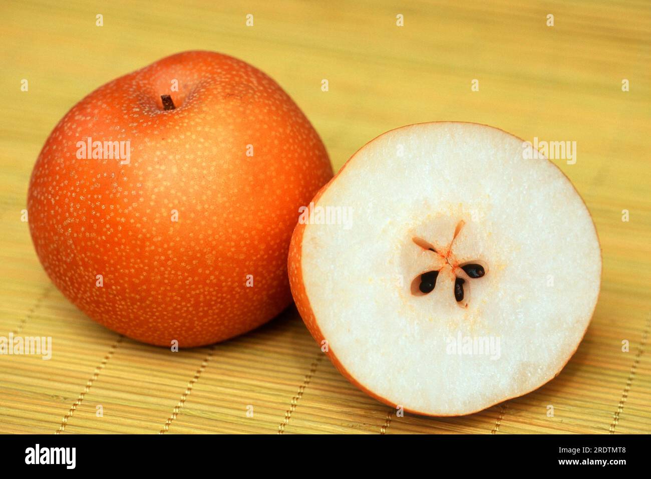 Asian pears, Asian pear (Pyrus pyrifolia), Nashi, optional Stock Photo ...