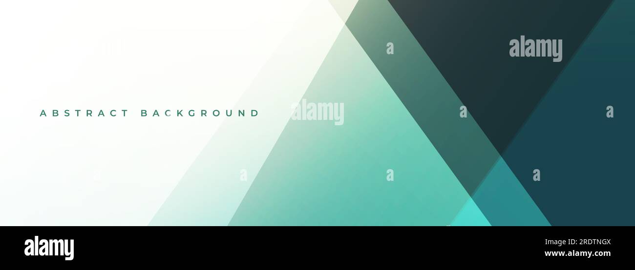 White modern abstract wide background with green line and geometric ...