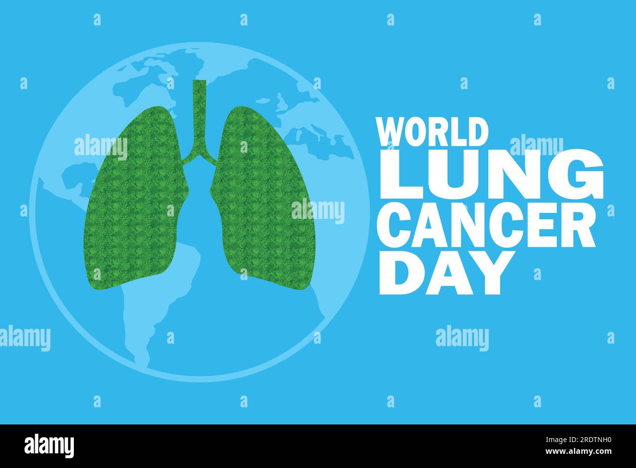 World Lung Cancer Day Vector Illustration. Suitable for greeting card ...