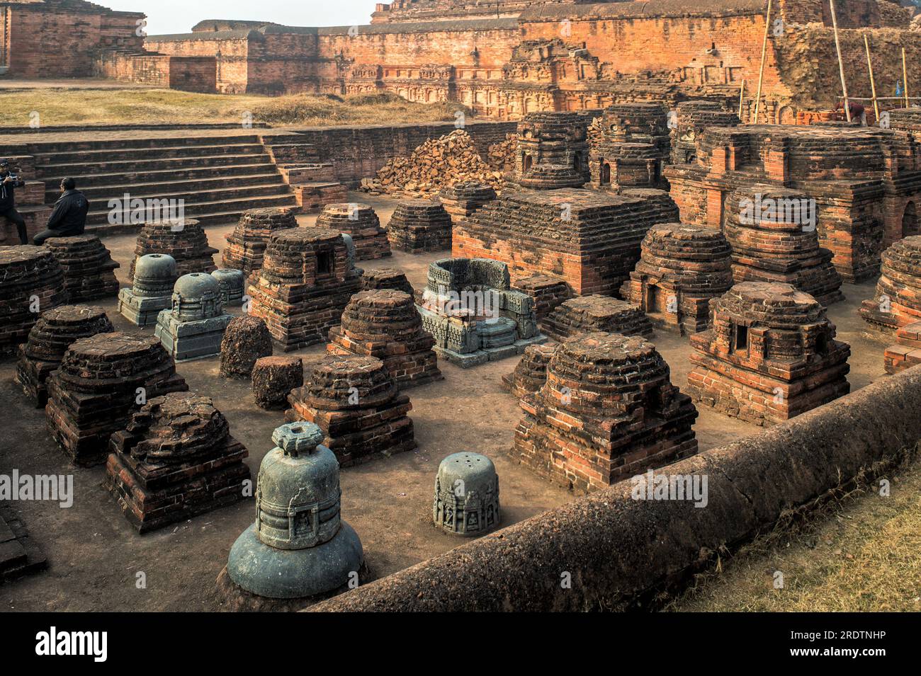 12 23 2014 Vintage ruins of Nalanda Mahavihara Mahavihara, 5th-century ...