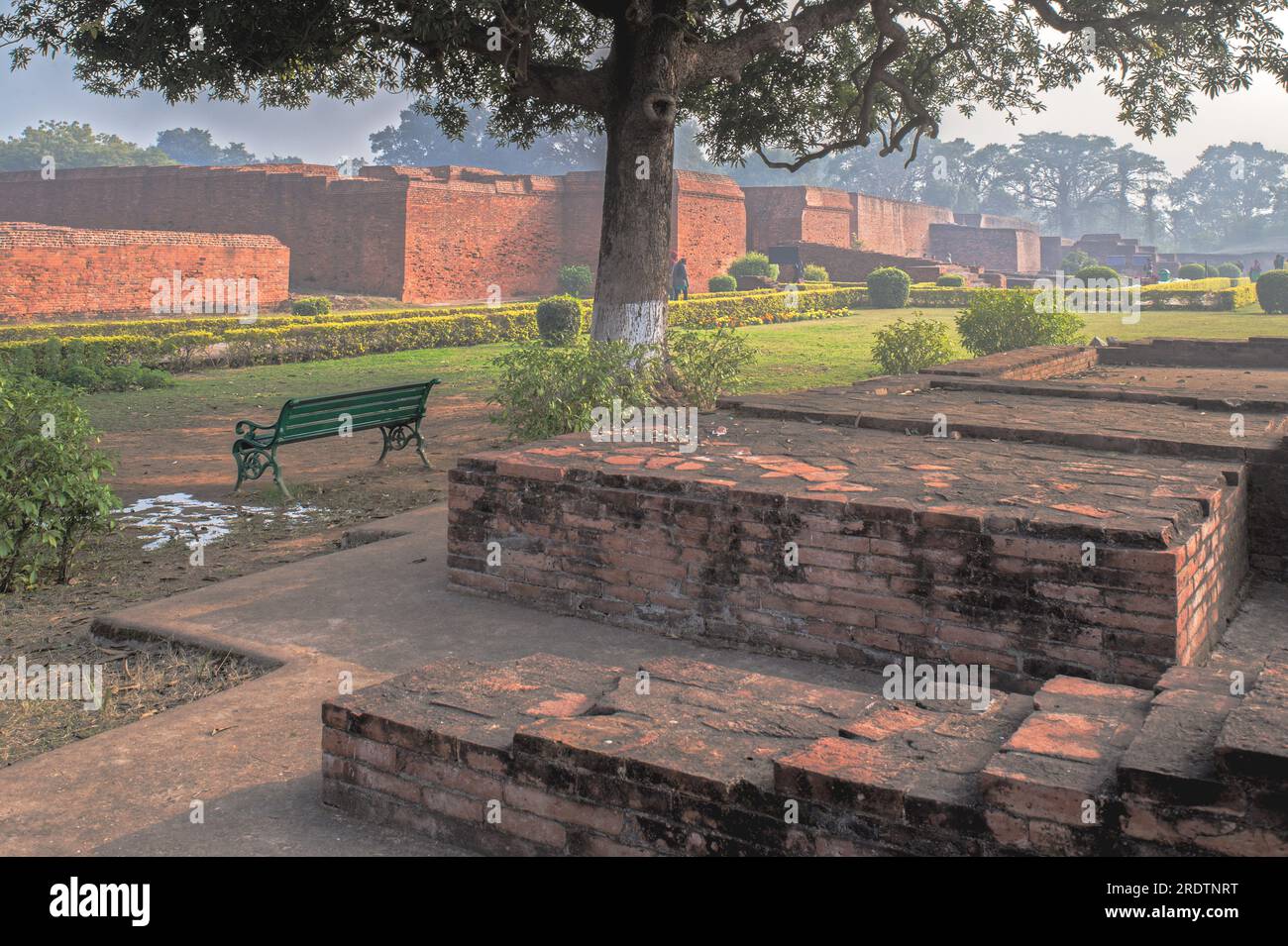12 23 2014 Vintage ruins of Nalanda Mahavihara Mahavihara, 5th-century ...