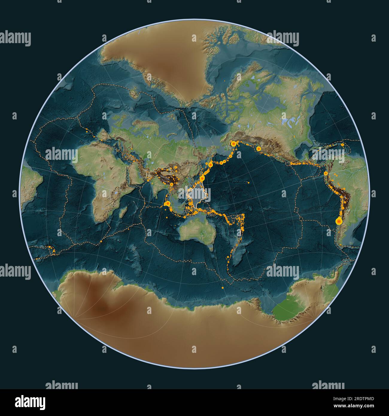 Philippine Sea tectonic plate on the Wiki style elevation map in the ...