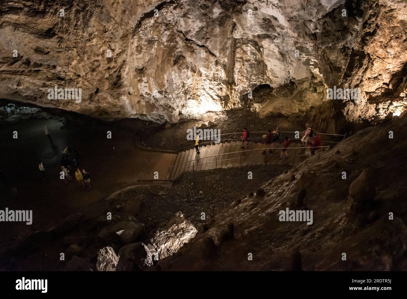 The magical Svoboda Cave in Slovakia Stock Photo - Alamy