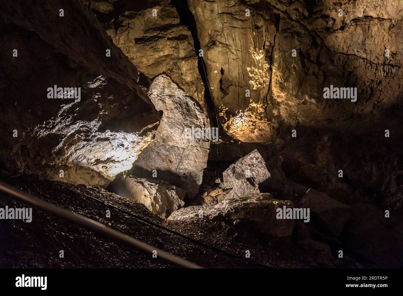 The magical Svoboda Cave in Slovakia Stock Photo - Alamy