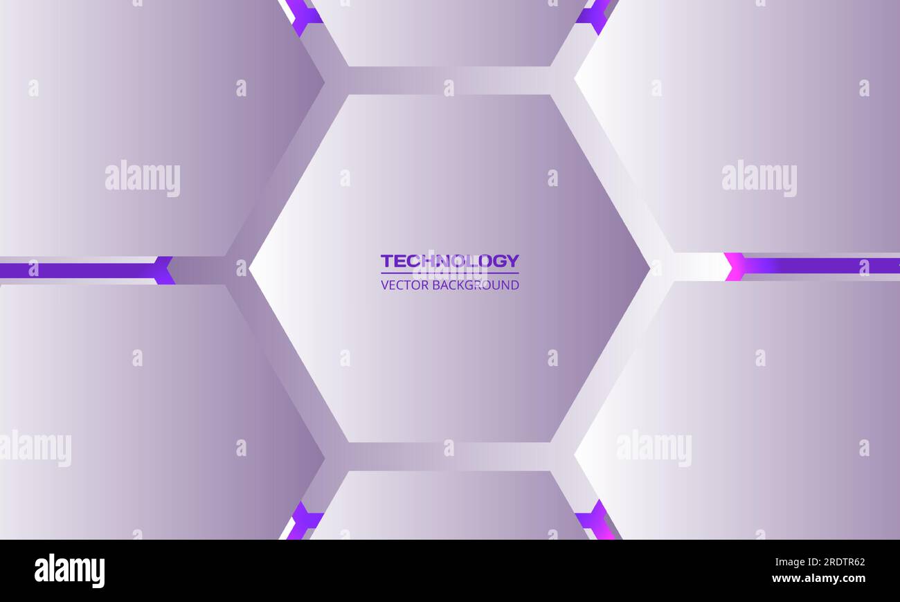 3d hexagonal technology abstract background. Vector illustration Stock ...