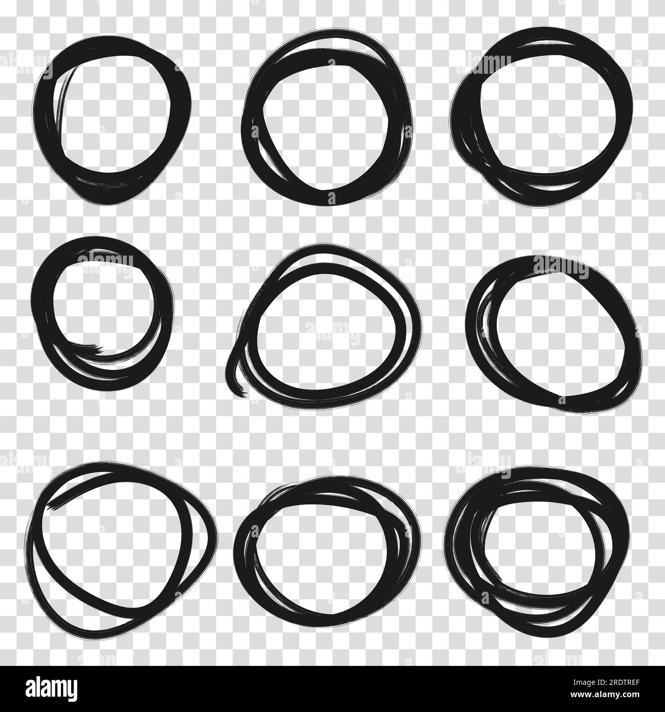 Highlight circle frames. For message note mark design element. Set hand ...
