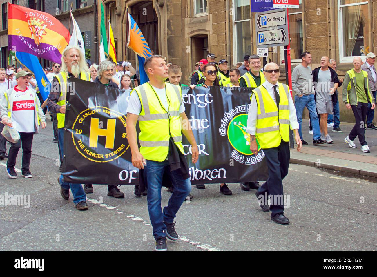Glasgow, Scotland, UK 23rd July, 2023. Republican march Maze Prison ...