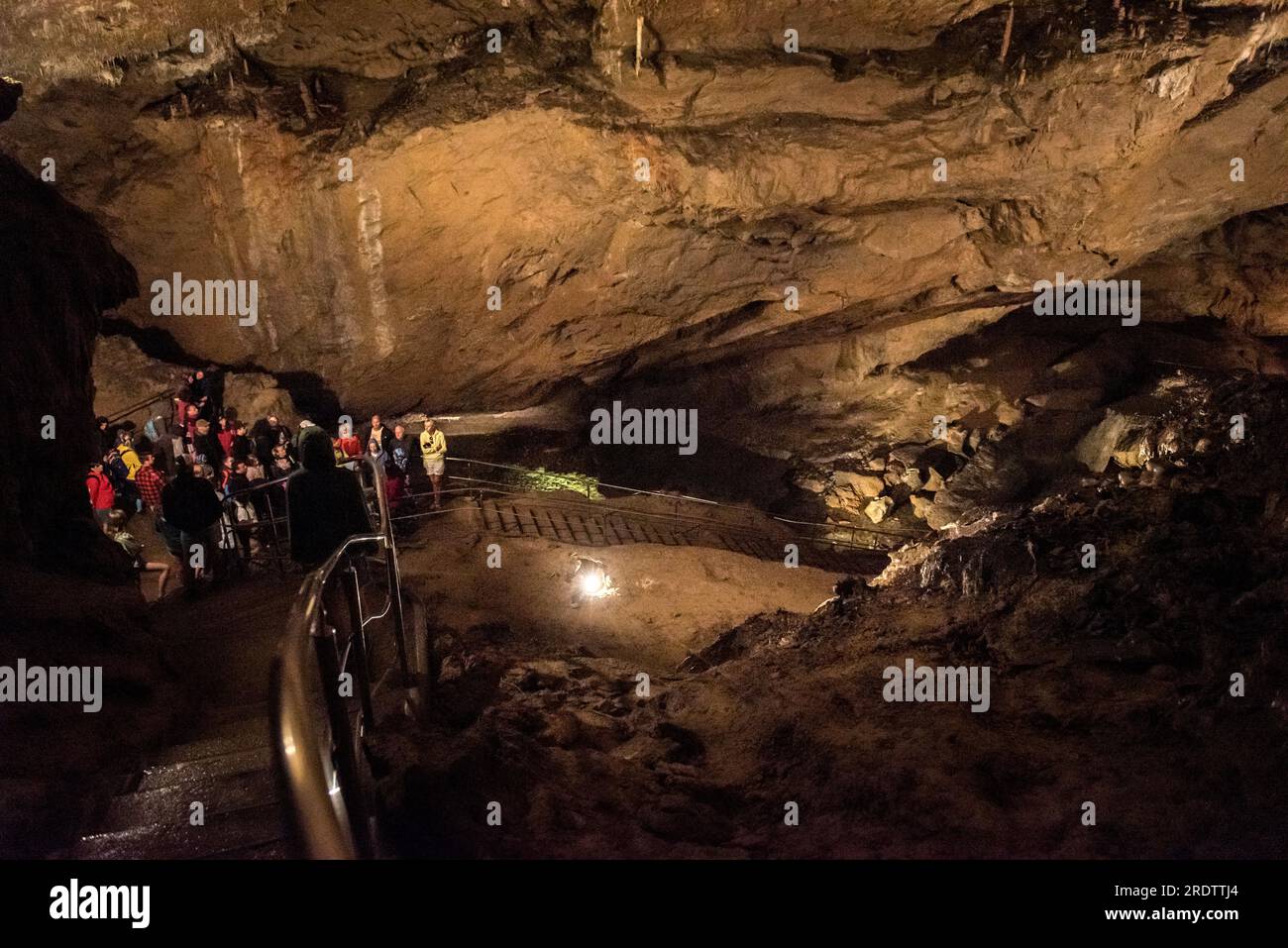 The magical Svoboda Cave in Slovakia Stock Photo - Alamy