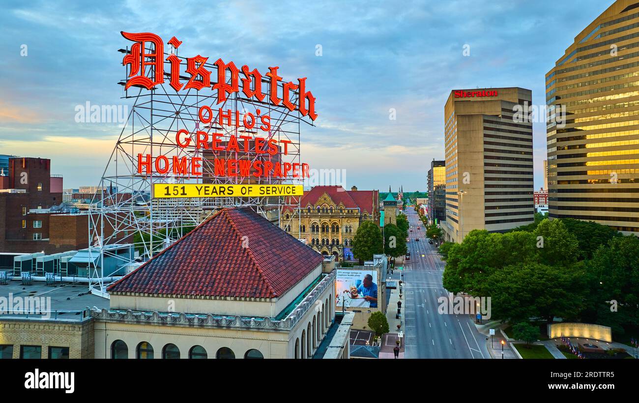 Dispatch newspaper sign hi-res stock photography and images - Alamy