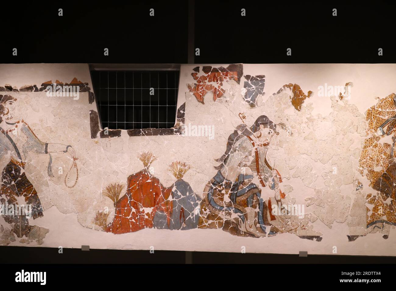 Fresco from Akrotiri, Thera-Santorini, Minoan Civilization, 16th ...