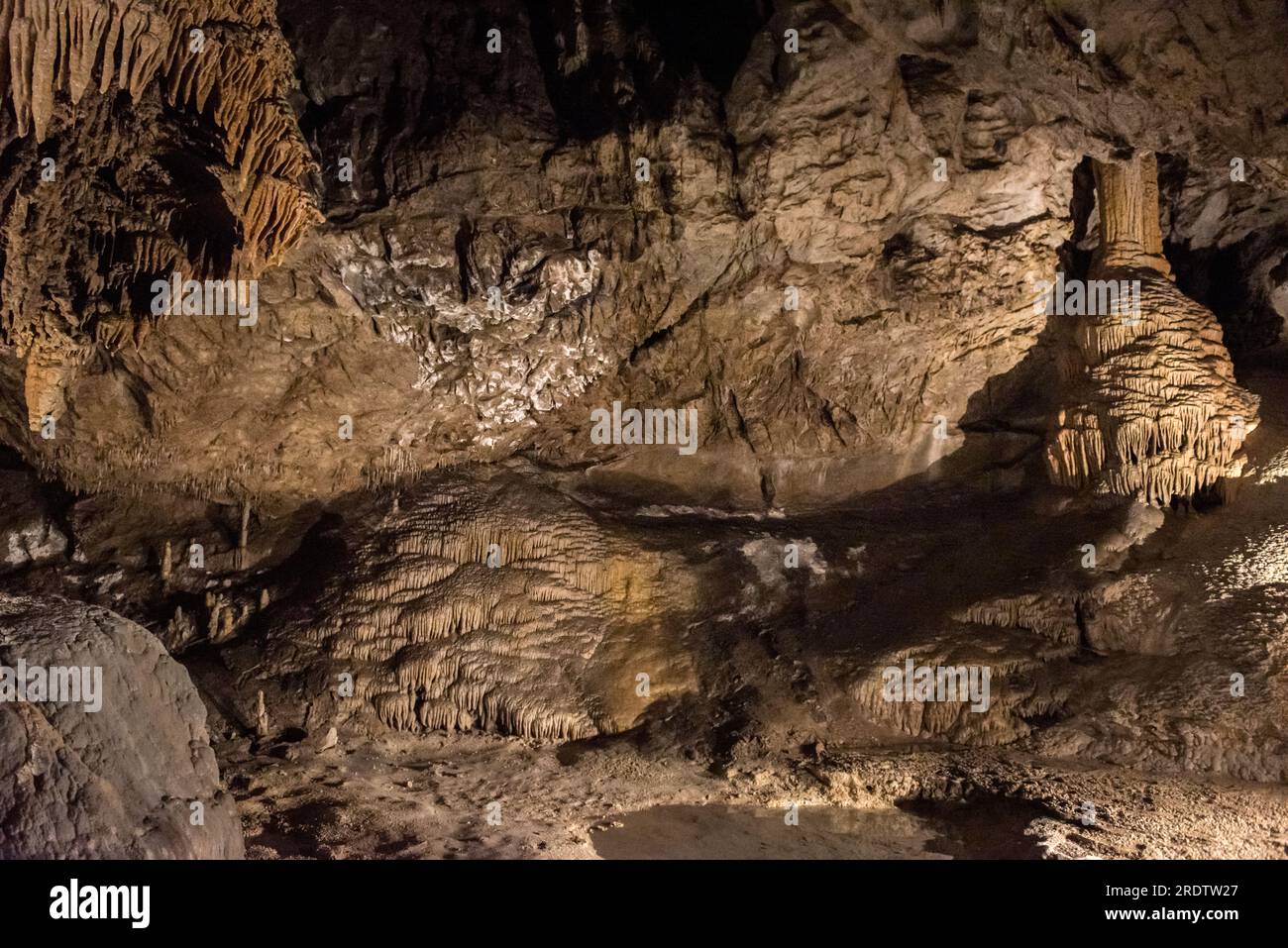 The magical Svoboda Cave in Slovakia Stock Photo - Alamy