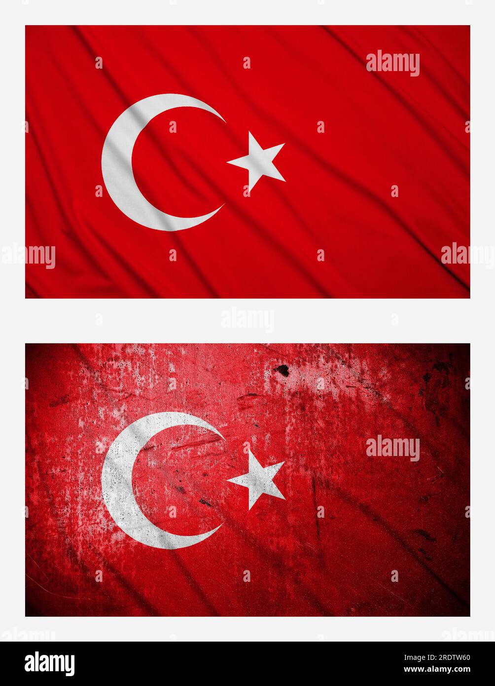 Red turkish flags pattern hi-res stock photography and images - Alamy