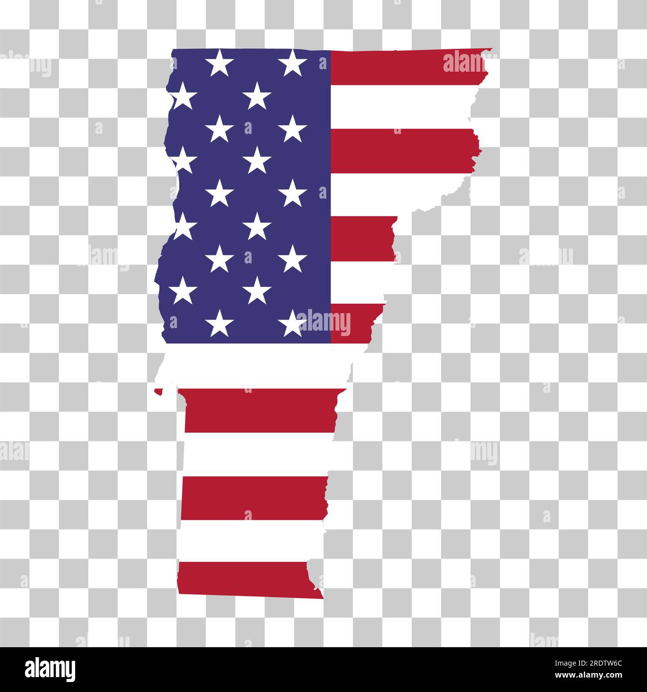 Vermont map shape, united states of america. Flat concept icon symbol ...