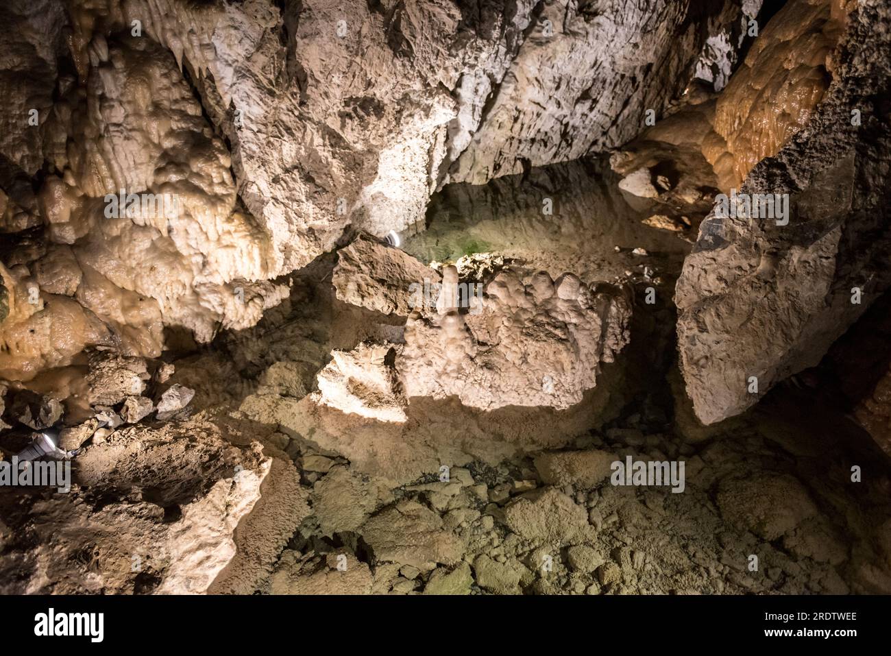The magical Svoboda Cave in Slovakia Stock Photo - Alamy