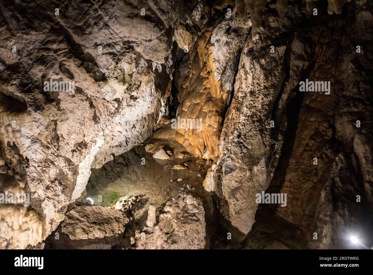 The magical Svoboda Cave in Slovakia Stock Photo - Alamy