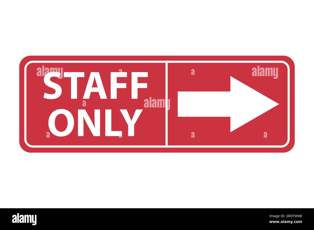 Only staff icon, danger zone symbol, safety entry person sign vector ...