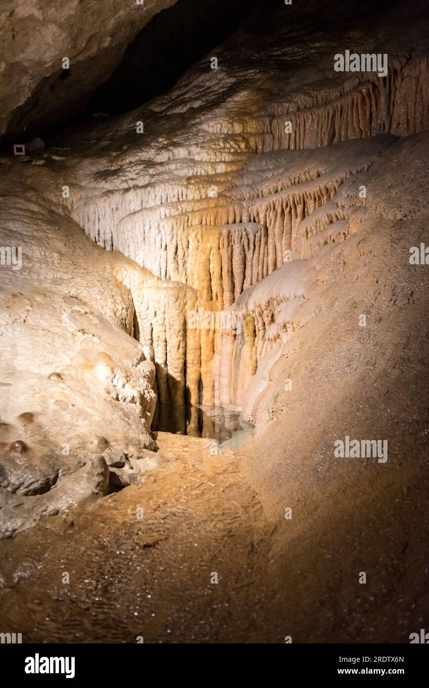 The magical Svoboda Cave in Slovakia Stock Photo - Alamy