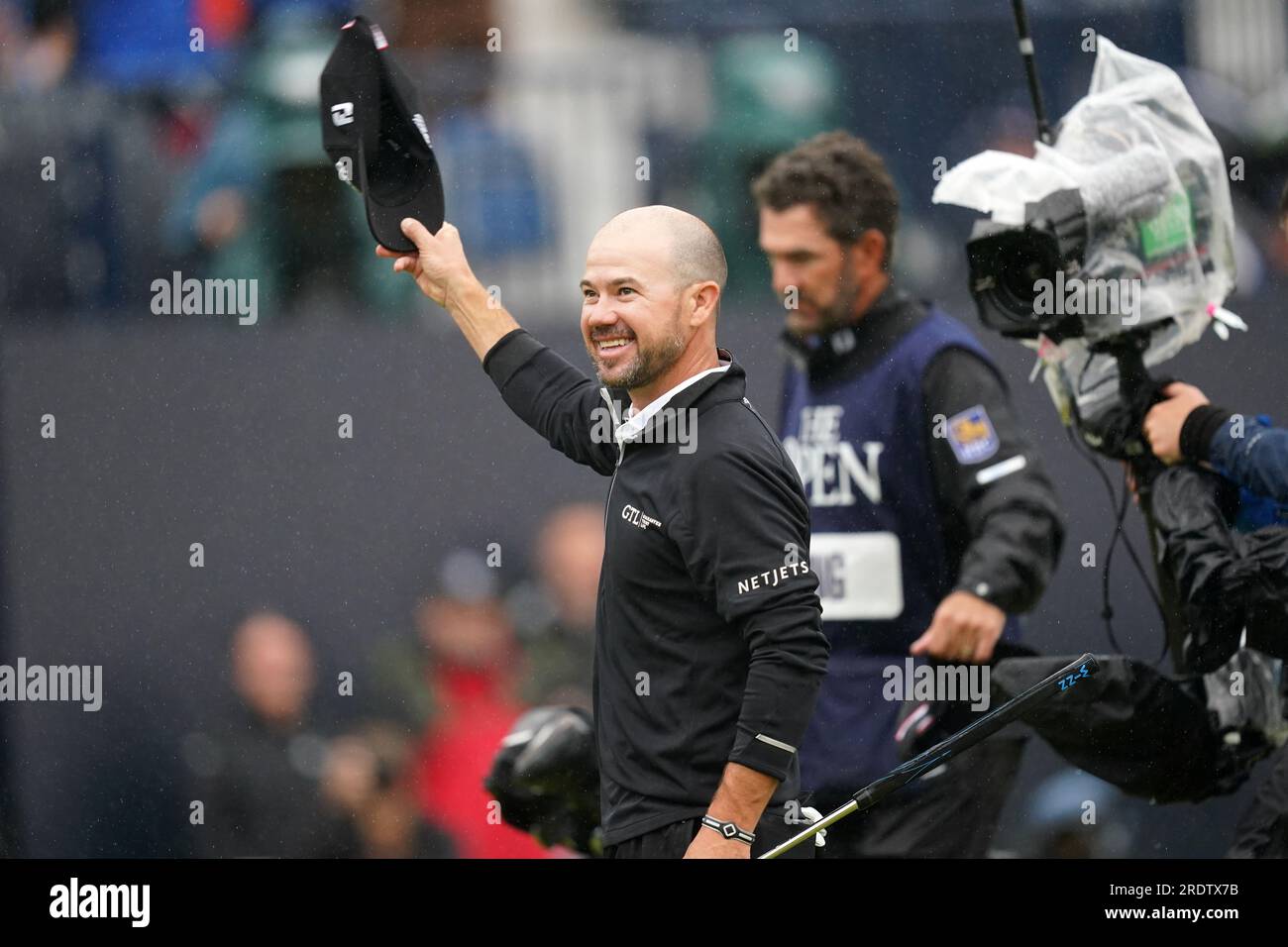 USA's Brian Harman celebrates winning The Open at Royal Liverpool ...