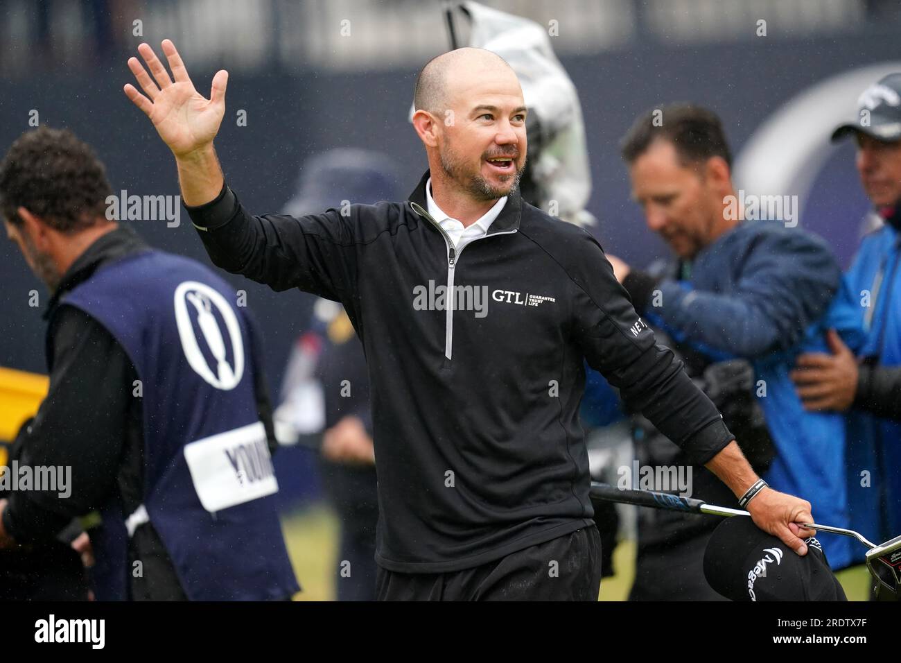 USA's Brian Harman celebrates winning The Open at Royal Liverpool ...