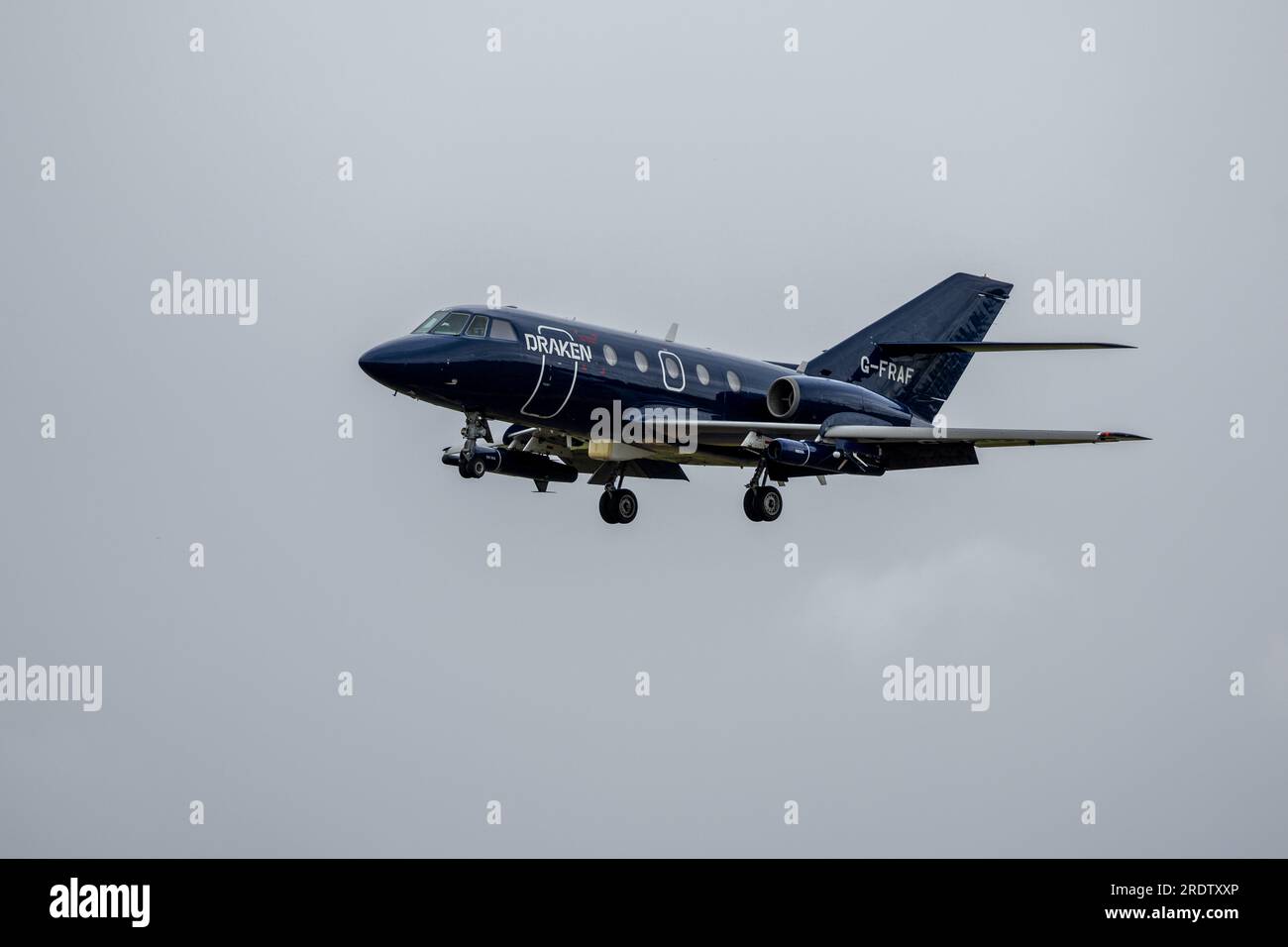 Dassault Falcon 20, arriving at RAF Fairford for the Royal ...