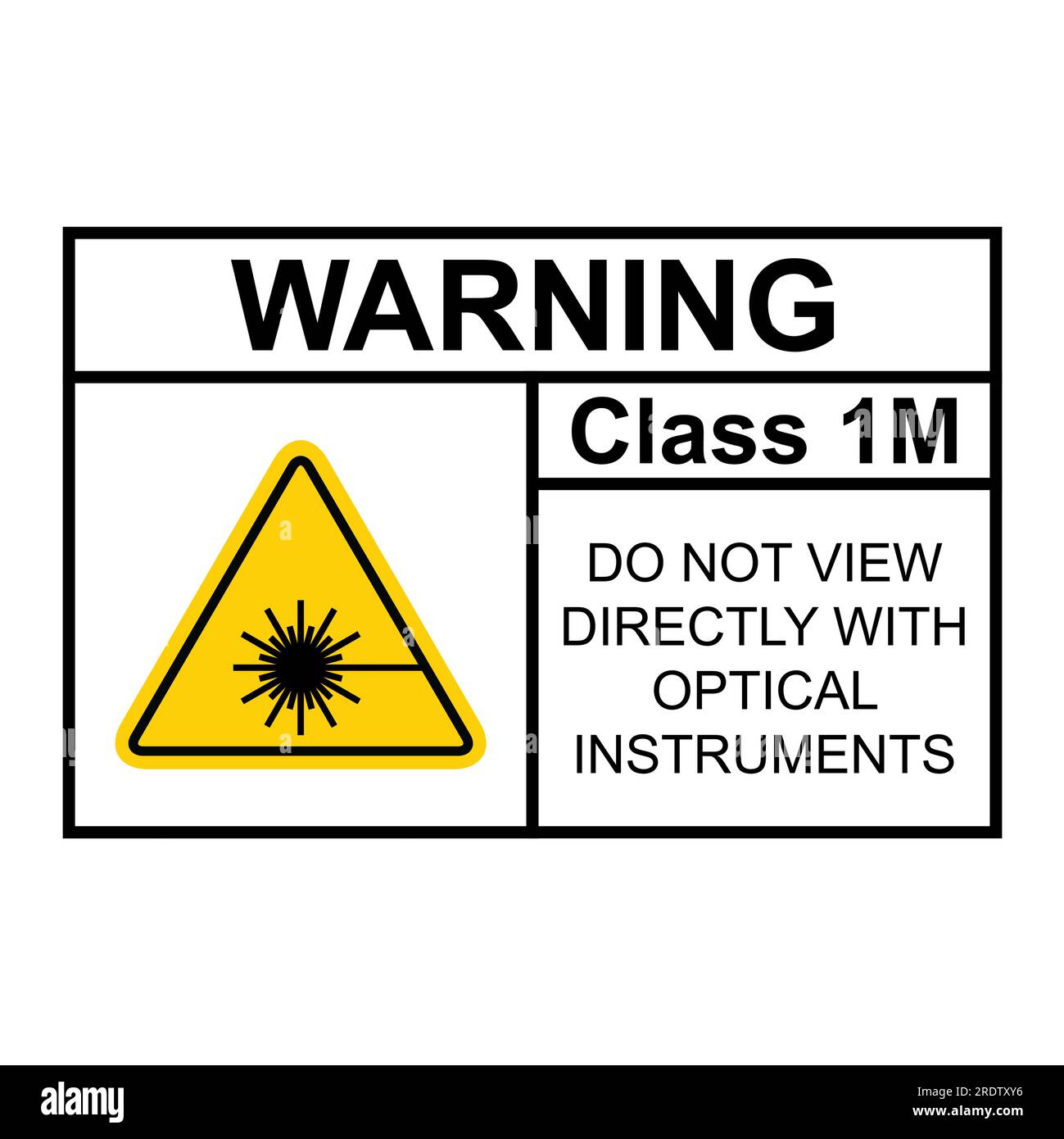Laser radiation danger class 1M label icon, safety information symbol ... Laser radiation danger class 1M label icon, safety information symbol ...