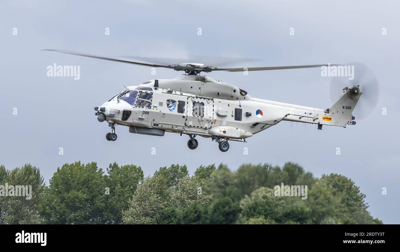 Royal Netherlands Air Force - NHIndustries NH90, arriving at RAF ...