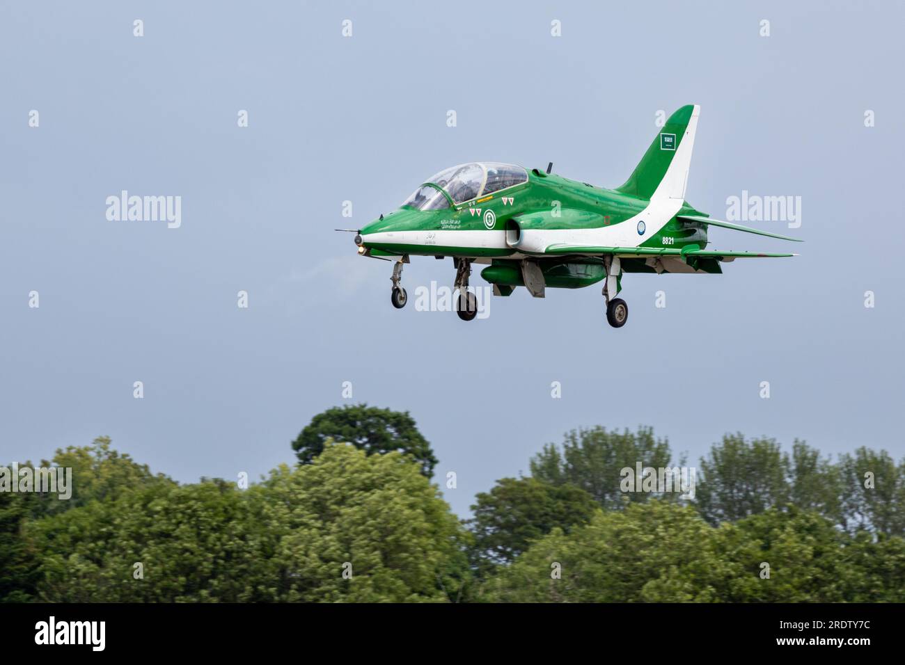 Saudi Falcons - BAE Systems Hawk, arriving at RAF Fairford for the ...