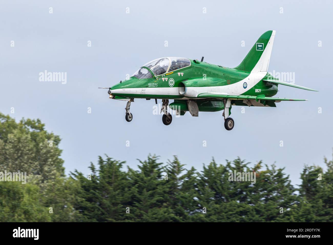 Saudi Falcons - BAE Systems Hawk, arriving at RAF Fairford for the ...