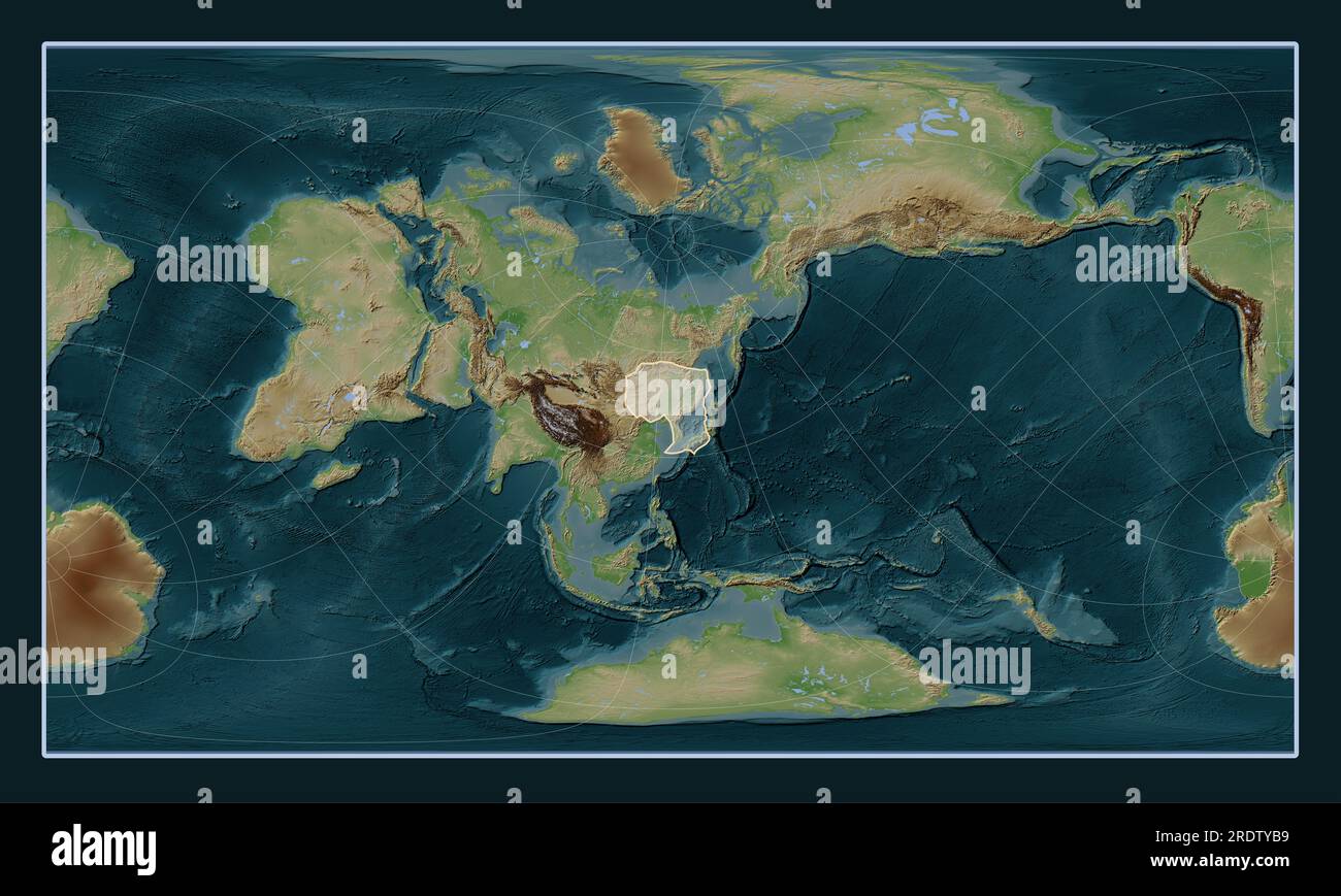 Amur tectonic plate on the Wiki style elevation map in the Patterson ...